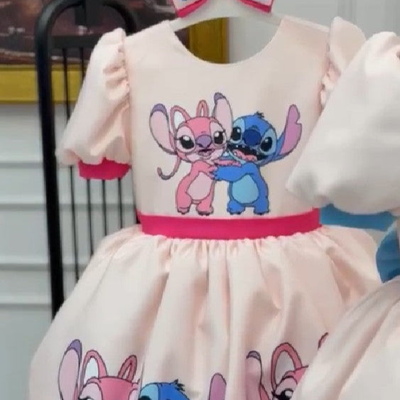 Фустан Stitch - Pink – detelinka