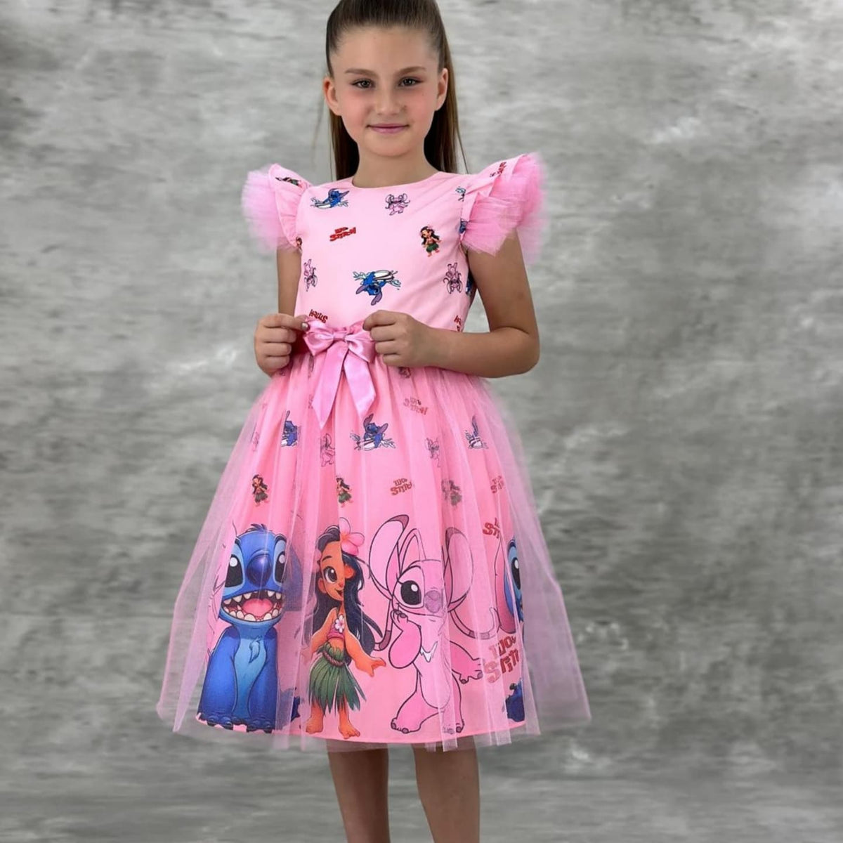 Фустан Stitch Pink – detelinka